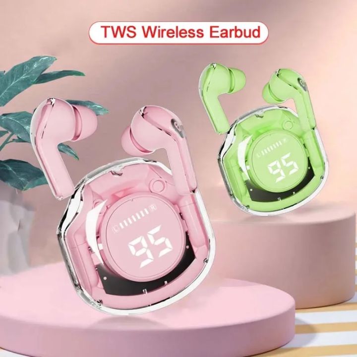 Ultrapods Pro Air 39 Earbuds Air pods Transparent Glass Body Wireless ...