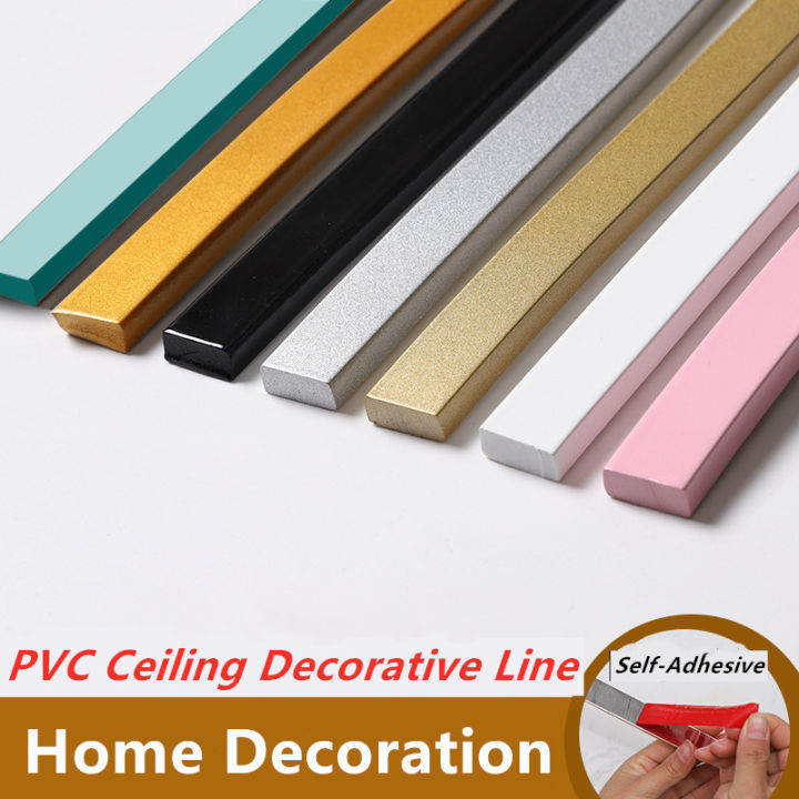 3D PVC Wall Molding Soft Line Self-Adhesive Trim Line Frame Skirting ...