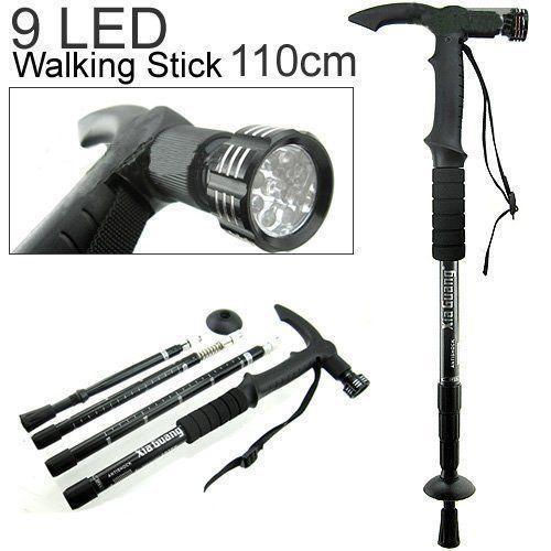 Super bright Portable Anti Shock Trekking Pole, Hiking Stick | Daraz.pk