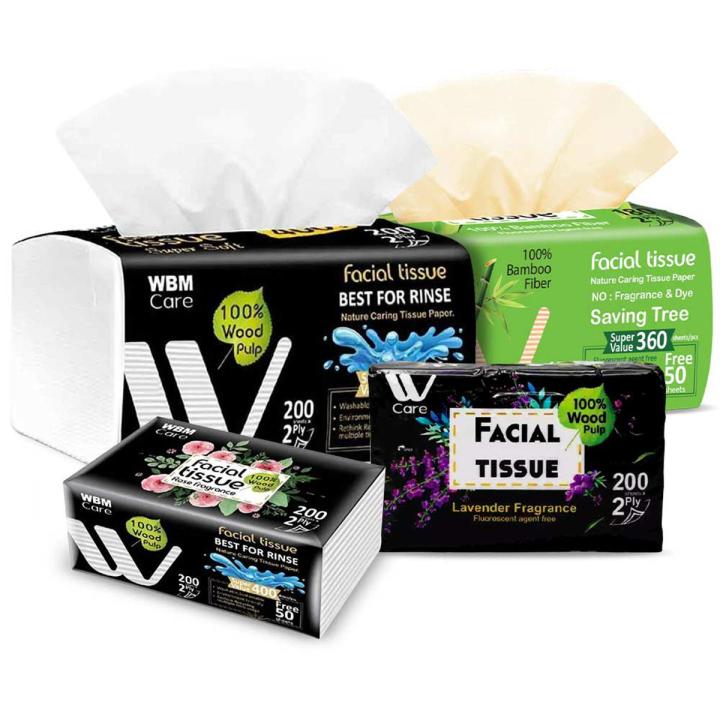 Pack of 4 WBM Facial Tissue Set | Facial Tissue, Lavender Facial Tissue ...
