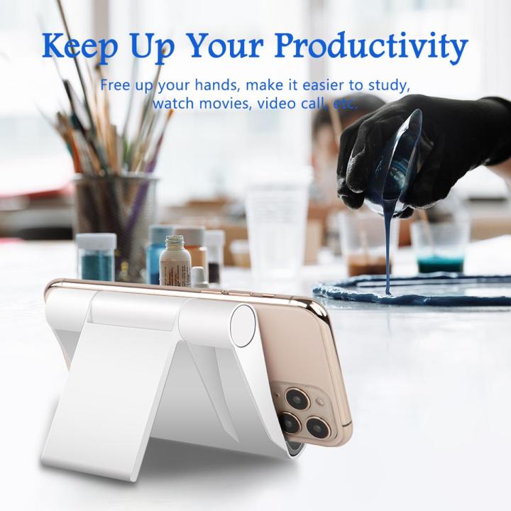 Universal Desk Phone Stand for iPhone iPad Adjustable Tablet Foldable ...