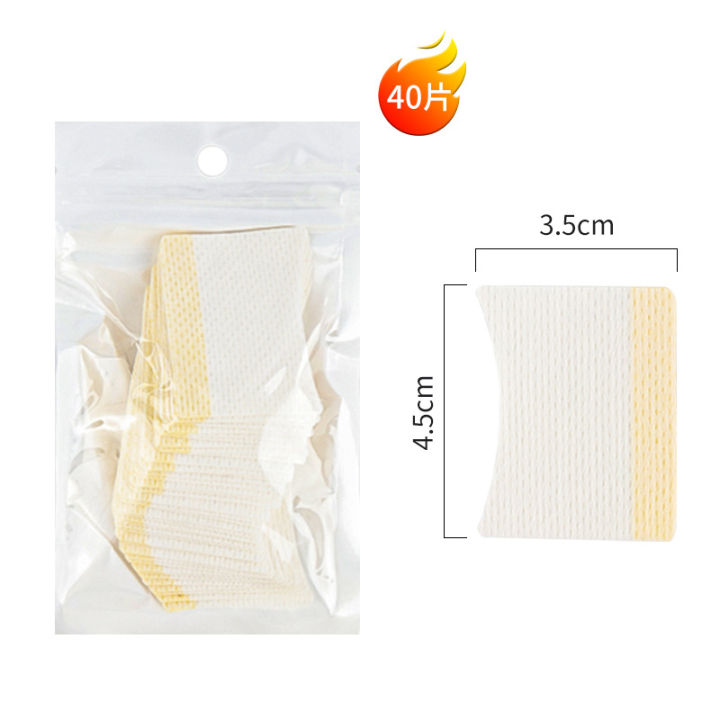 40Pcs Disposable Cotton Eyelashes Patch Sticker For Removing Eyelashes ...