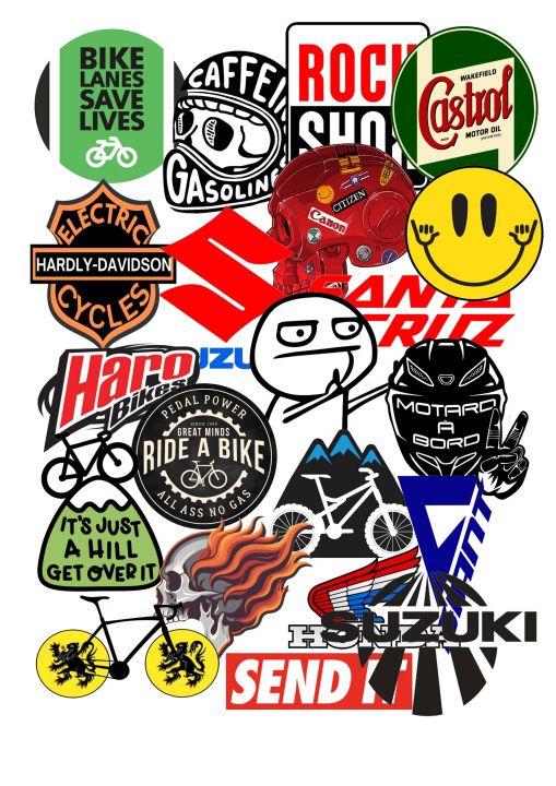 Bike stickers, Pro-Grade Bike Stickers – Premium Vinyl Decals for Road ...