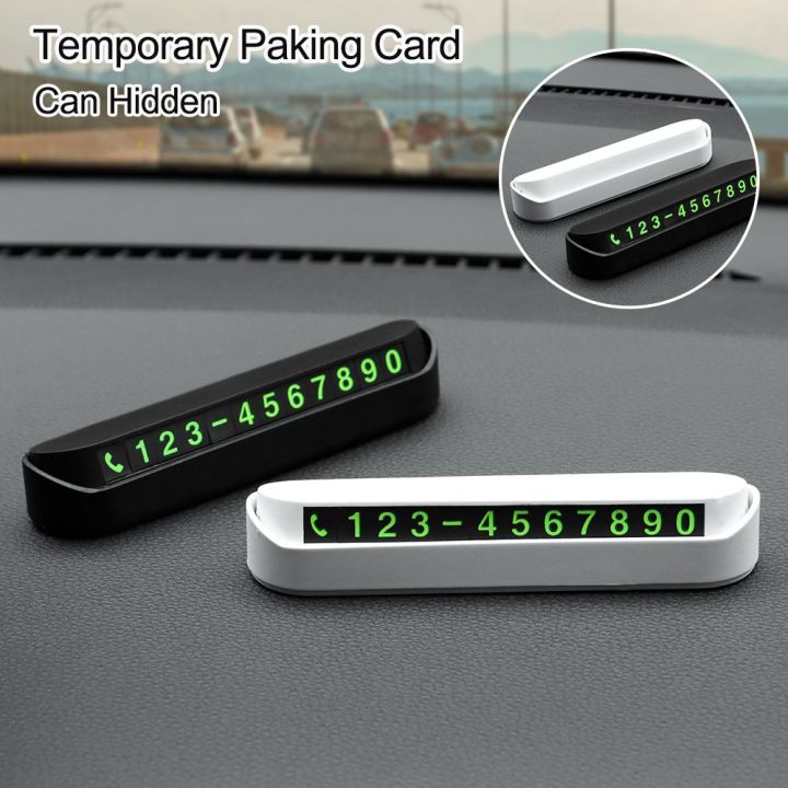New Temporary Parking Car-styling Phone Number Card Car Park Stop Car ...