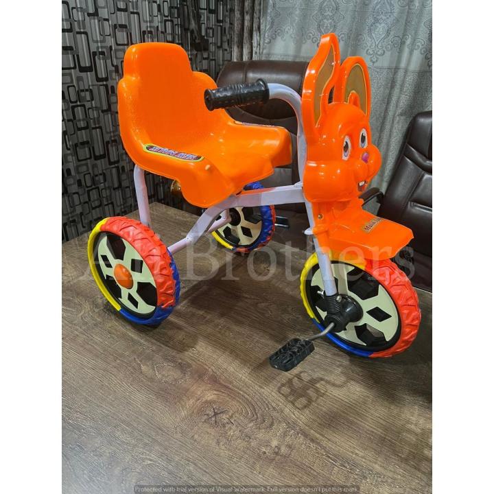 Cute Rabbit Kids Tricycle With Foam Tyre | Daraz.pk
