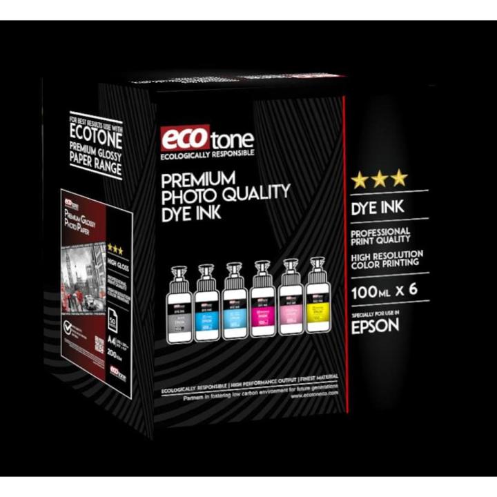 ECOTONE 100ml 6 COLOR EPSON INK - PRIMAX | Daraz.pk