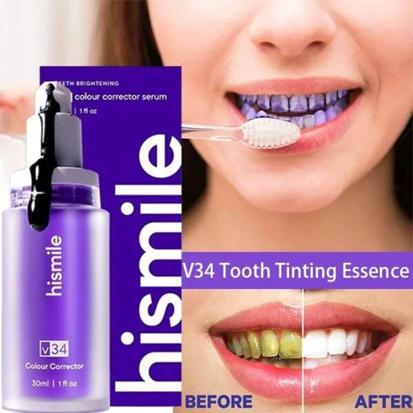 HISMILE V34 Purple Teeth Whitening Toothpaste Color Corrector Deep ...
