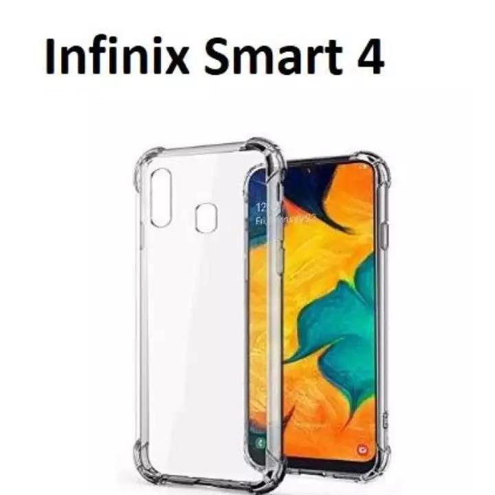 INFINIX SMART 4 Soft Shock Proof Jelly Back Cover - Transparent | Daraz.pk