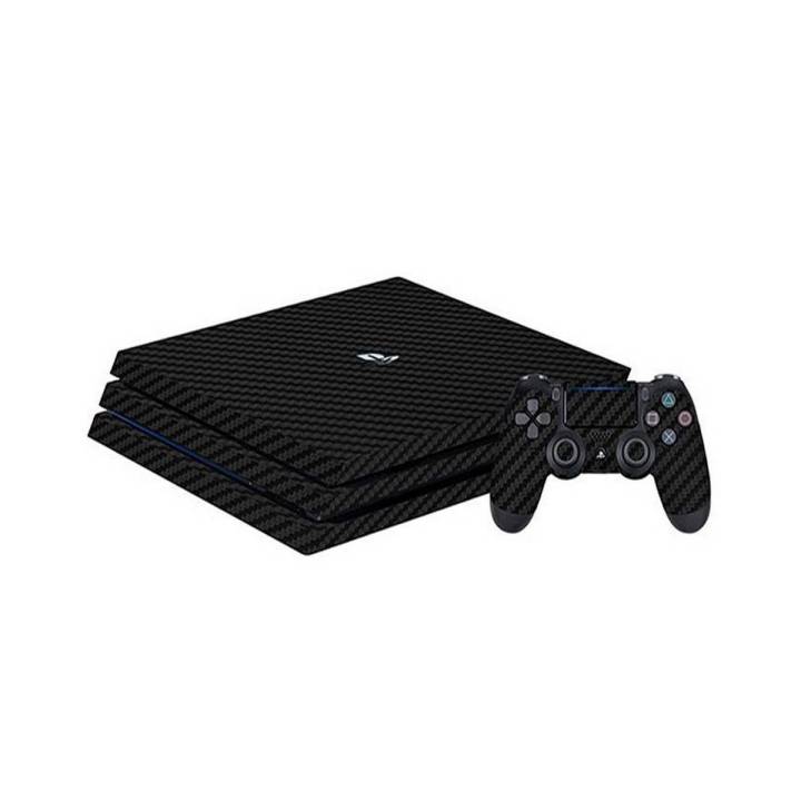PS4 Carbon Fiber Texture Skin - Black | Daraz.pk