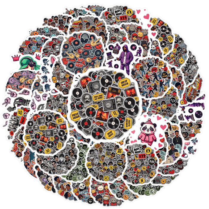 Decorative Cartoon Stickers Waterproof Music Theme Stickers DIY ...