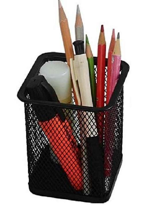 Metal Mesh Pen Stand Square - HS&AG | Daraz.pk