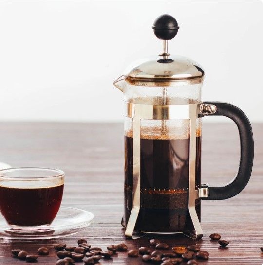 Stainless Steel Glass French Filter Coffee Pot Coffee Tea Pot Press ...