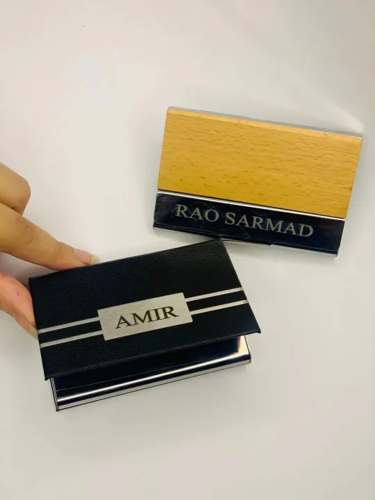 New Slim Business Card Holder – Aluminum RFID Wallet for Men & Women ...