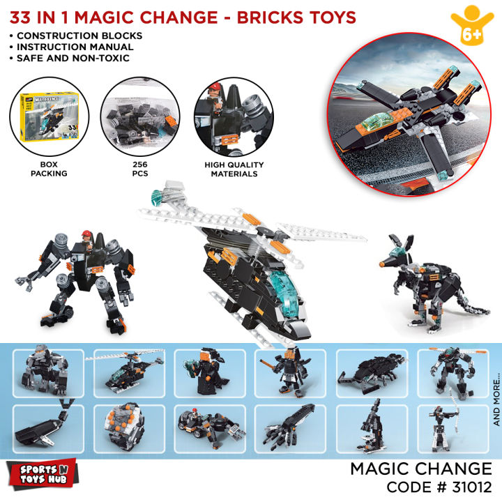 Decool Magic 33 Changes Block Set Transforming Building Blocks Variable ...