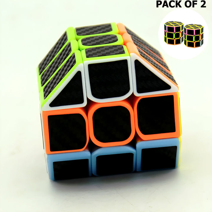 Pack Of 2 Colorful Octagonal Shaped Puzzle Cube Toys (3x3x3) | Daraz.pk
