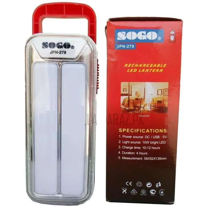 Sogo Rechargeable Light Search Light Torch JPN-279 White | Daraz.pk