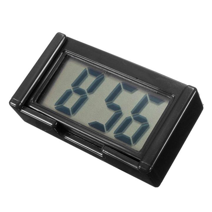 Small Self-Adhesive Car Desk Clock Electronic Watch Gauges Digital LCD ...