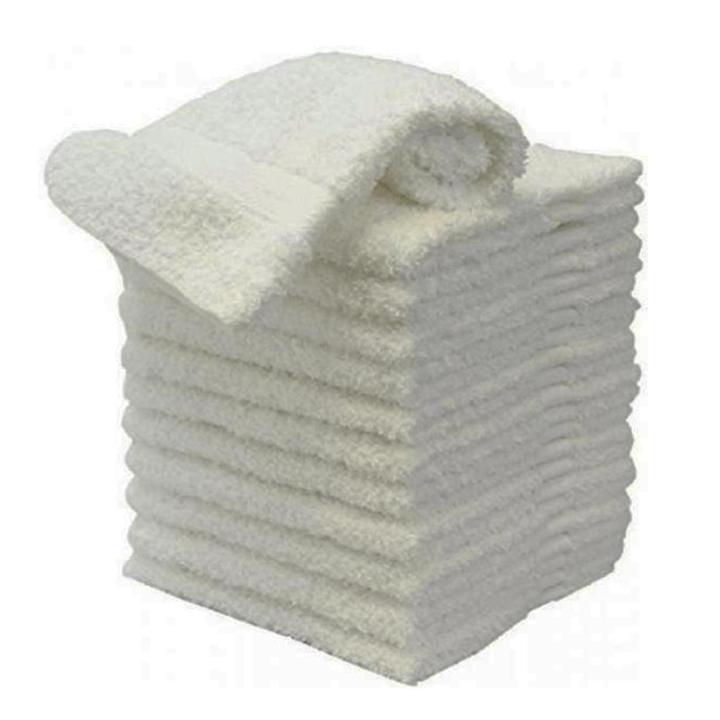 Pack of 12 - Super Soft Small White Hand Towels - 100% Cotton | Daraz.pk
