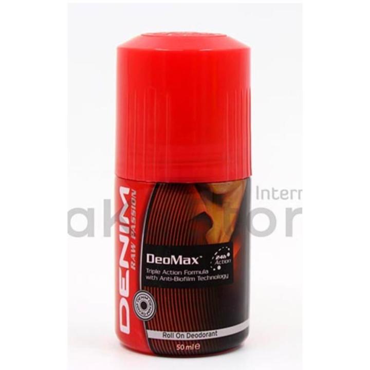 Denim Raw Passion DeoMax Roll On Deodorant 50ml Made in Italy | Daraz.pk