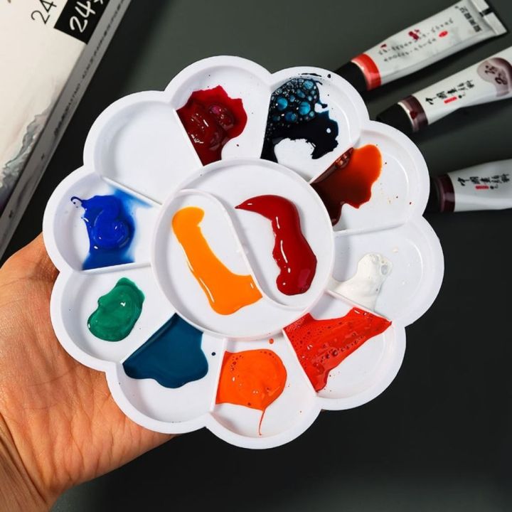 Paint Container Plastic Oil Watercolor Palette White Crafts Art Pigment ...