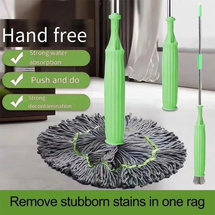 2 in 1 Household Dehydrated Mop, 360 Degree Rotatable Hands-Free Mop ...