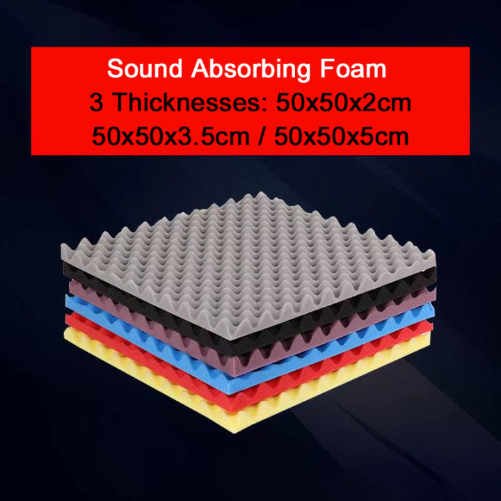 1pcs 50x50cm Studio Acoustic Foam Sound Absorbing Panels Acoustic Panel ...