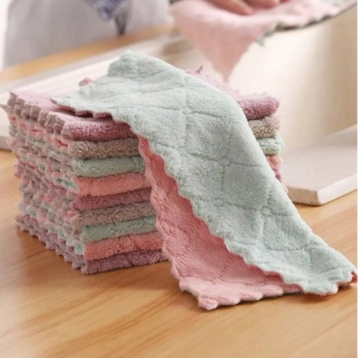 Microfiber Cloth Super Absorbent Non-Stick Washable Quick Drying Cloth ...