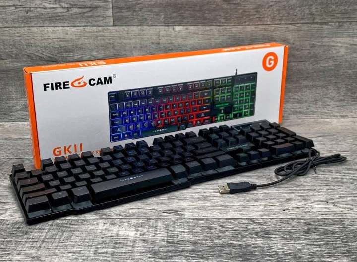 GK11 Wired Gaming Keyboard With RGB Lights - Black | Daraz.pk