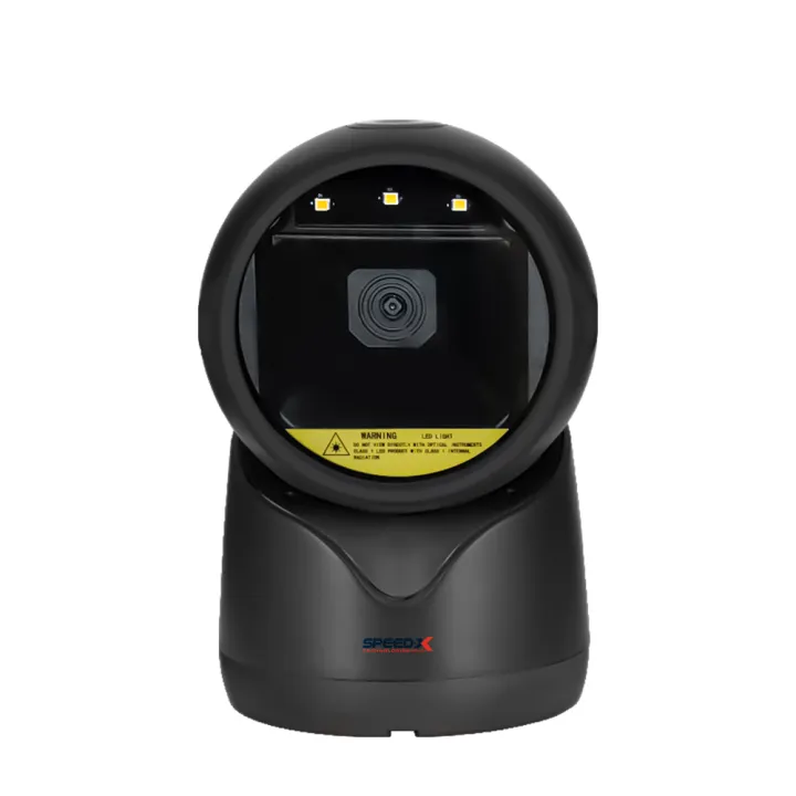 Speed-X 9500 2D Desktop Barcode Scanner, Omnidirectional Hands-Free ...