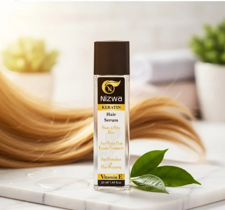 Nizwa Keratin Hair Serum – Smooth, Silky & Shiny Hair | Anti-Frizz ...