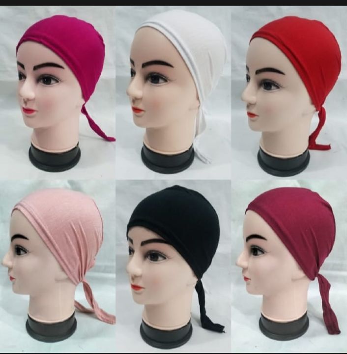 PACK OF 6 Under Scarf Hijab Caps for Women & Girls | Adjustable Hijab ...