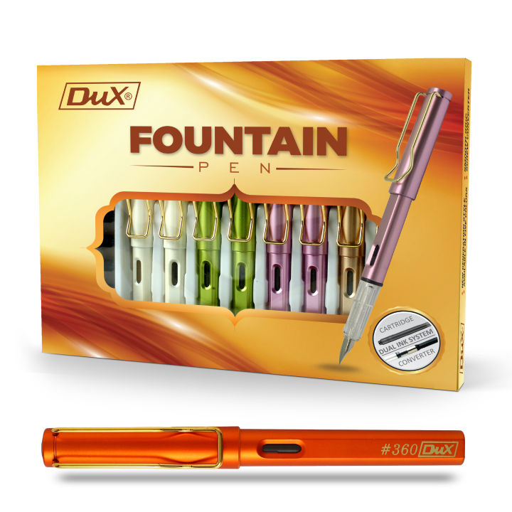 Dux Fountain Pen DX-360 (Pack of 10 Pcs) | Daraz.pk