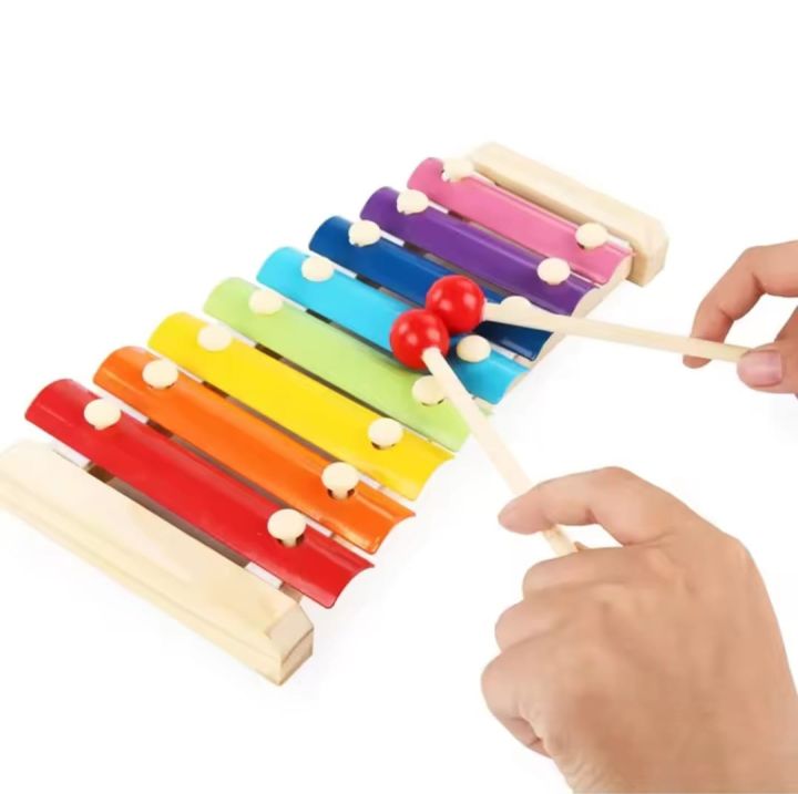Xylophone for Toddlers 1-3 Years Old,Wooden Baby Xylophone with Child ...