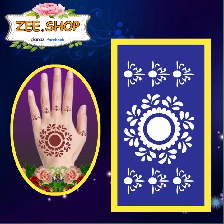Mehndi stickers / Mehndi designs / Mehndi papers / Mehndi Stencils (1 ...