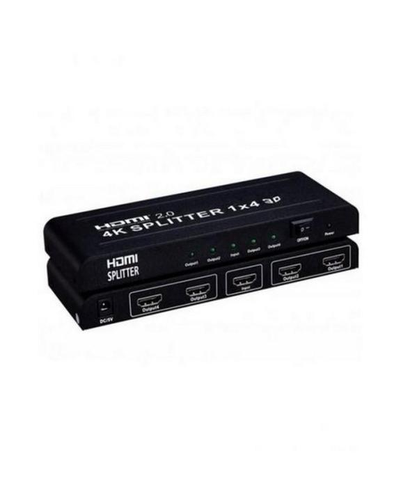 HDMI Splitter - 4 Port - 2K 4K Big UHD - Black | Daraz.pk