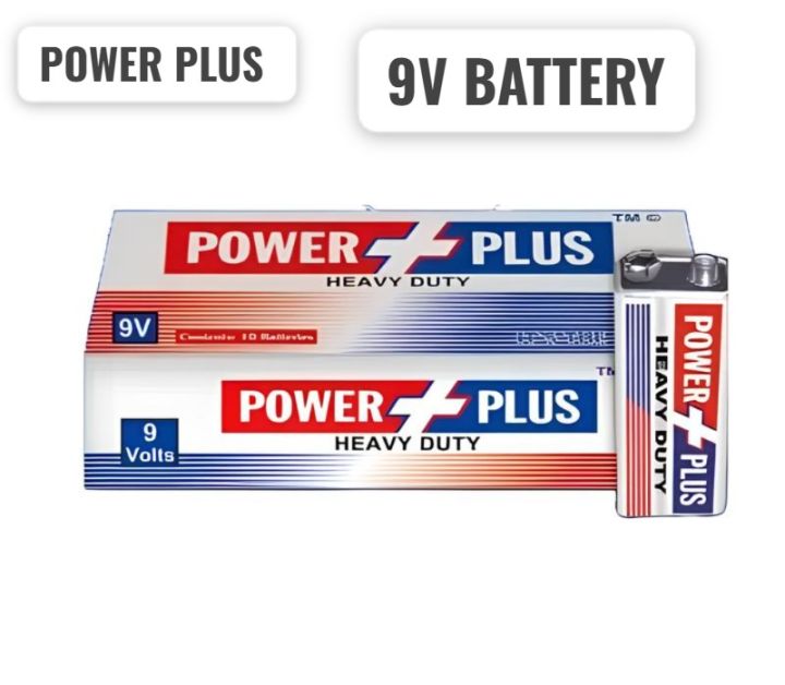 POWER PLUS BATTERY HEAVY DUTY-9V ( 10 /BOX) | Daraz.pk