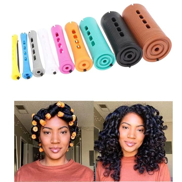 Hair Curler Elastic Rubber Band Care Hair Perm Rollers Harmless to Hair ...