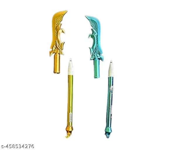 01Pc Ancient Sword Pen , Plastic Gel Pen Sword Pens with ﻿﻿﻿Tassels for ...