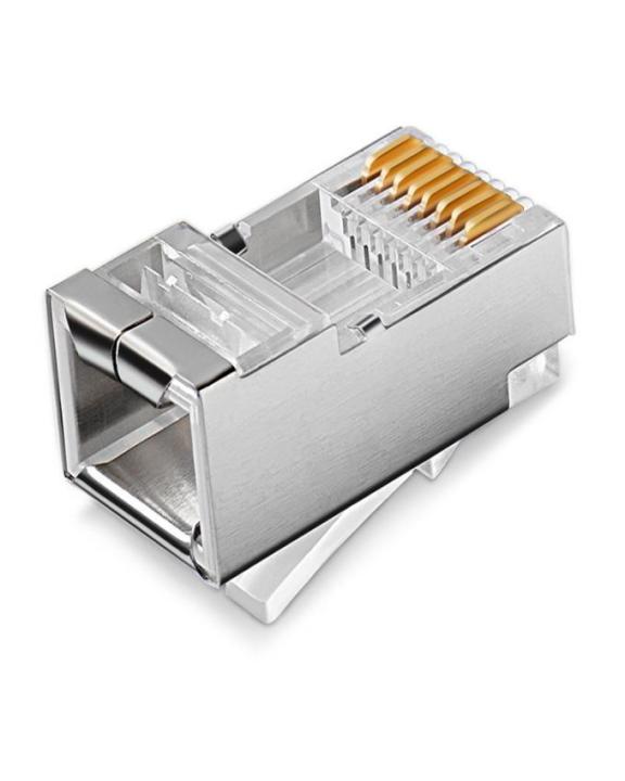 RJ45 Connector STP - Silver | Daraz.pk
