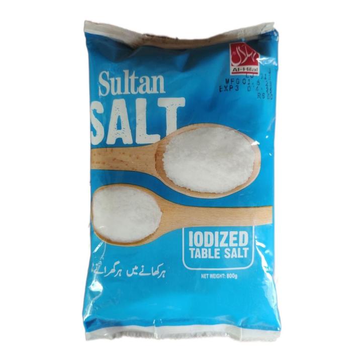 Salt Sultan Iodized Table Salt 800g Pack of 1 pcs | Daraz.pk