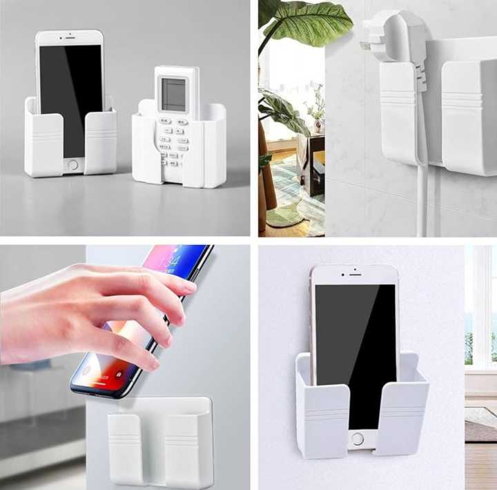 Mobile Phone Holder Wall Pack of 1 Remote Control Holder, Multi-Purpose ...