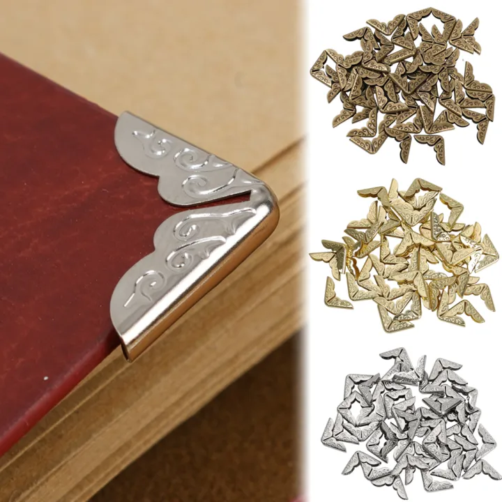 50/100PCS Antique Decorative Jewelry Gift Box Metal Corner Protector ...