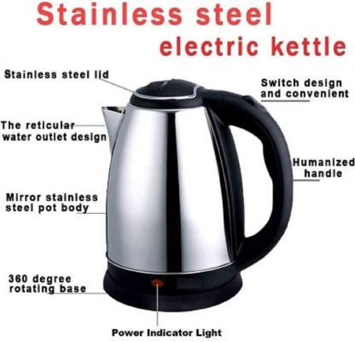 Multipurpose Electric Kettle 2.0 Litre with Stainless Steel Body ...