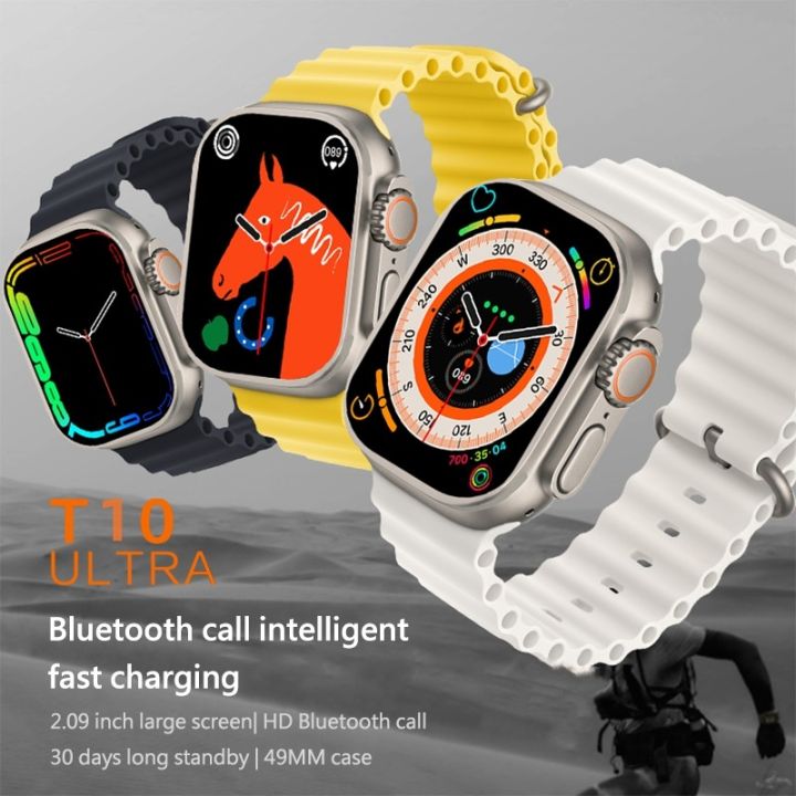 T10 Ultra Smartwatch With 2.09-Inch Infinite Display And Bluetooth ...