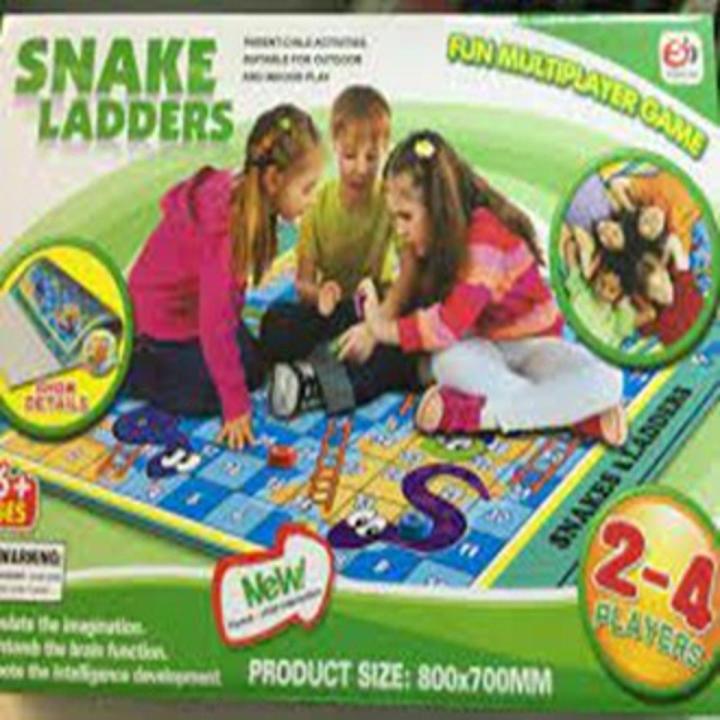 Floor Mat Snake and Ladder Kids Children Portable Flying Chess Ludo ...