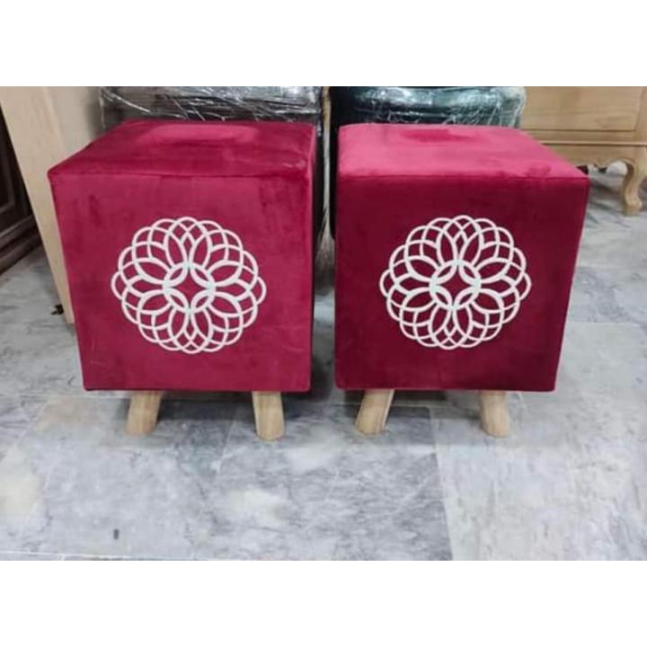 Ottoman Stools Pack of 2 stools | Daraz.pk