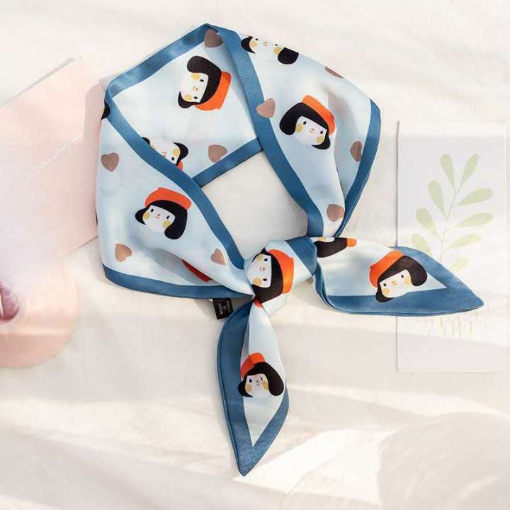 Sharp Point Spring/Summer Korean Edition Small Scarf Women's Thin ...