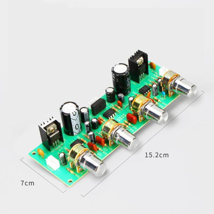 12V HIFI Preamp Tone Bass Treble Volume Control Pre-Amplifier Board ...