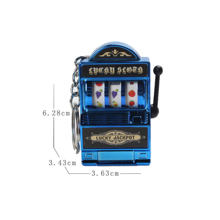 New Keychain Lucky Jackpot Vintage Fruit Slot Machine Antistress Toy ...