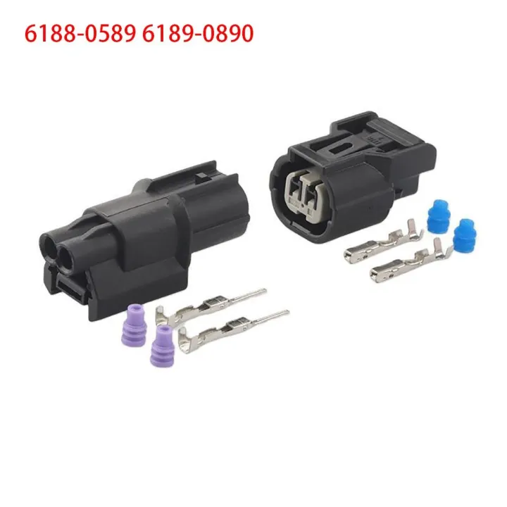 1Set Durable 2 Pin 040 Auto Connector Male Female Press Switch ABS ...